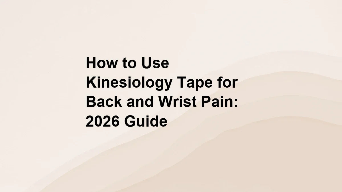 How to Use Kinesiology Tape for Back and Wrist Pain: 2026 Guide – Meglio