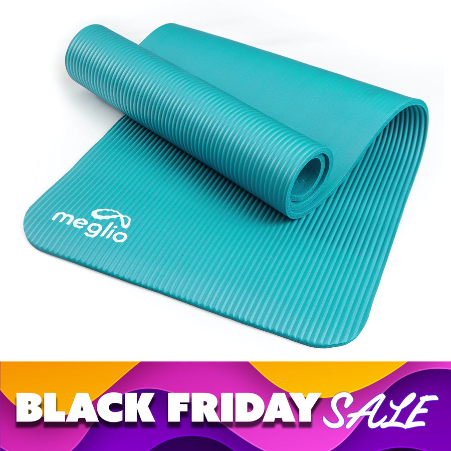 Yoga Mat Non-Slip With Carry Strap 10mm Thick – Meglio